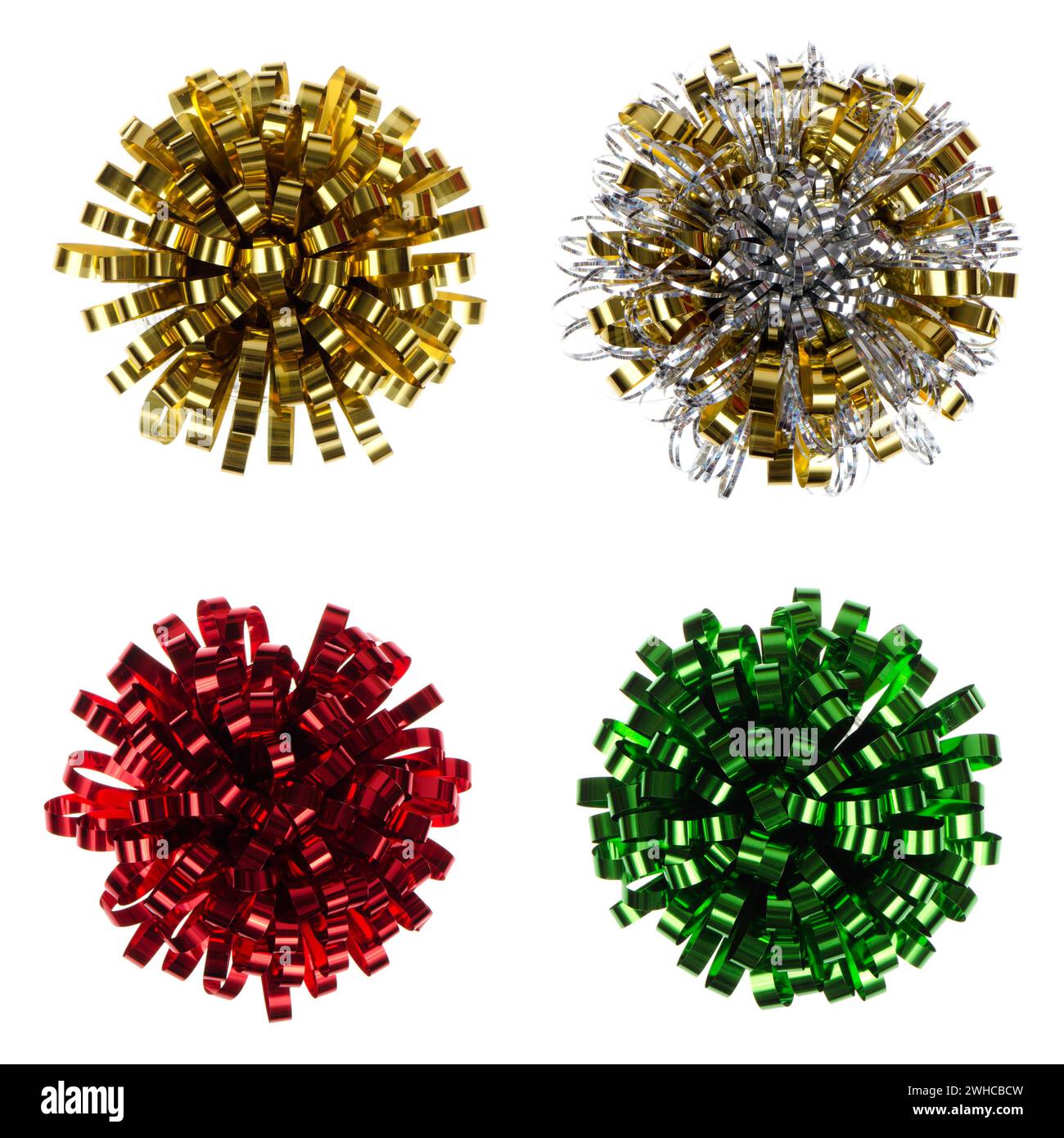 Packaging green bow Stock Photo - Alamy