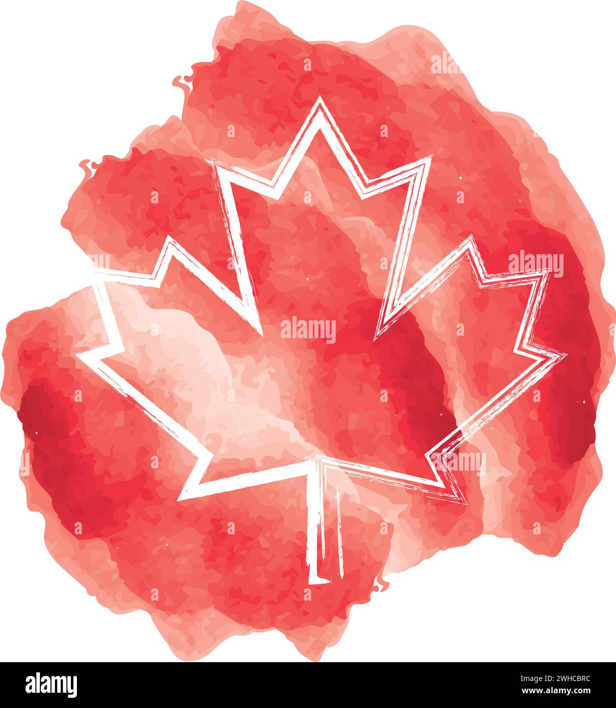 Watercolor maple leaf hi-res stock photography and images - Alamy