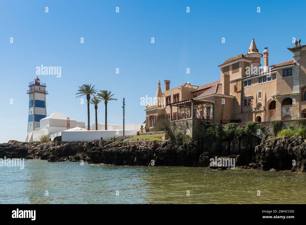 Santa Marta lighthouse and Municipal museum of Cascais Stock Photo - Alamy