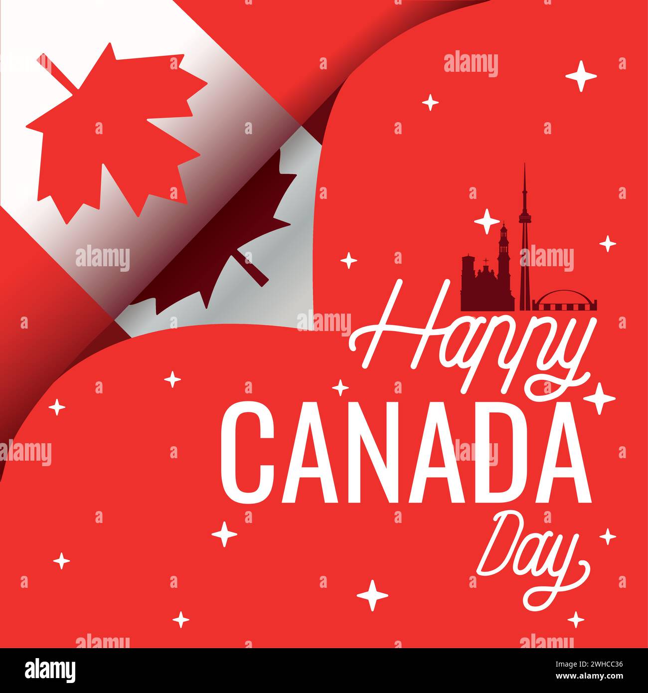 Colored canada day template poster Vector Stock Vector Image & Art - Alamy