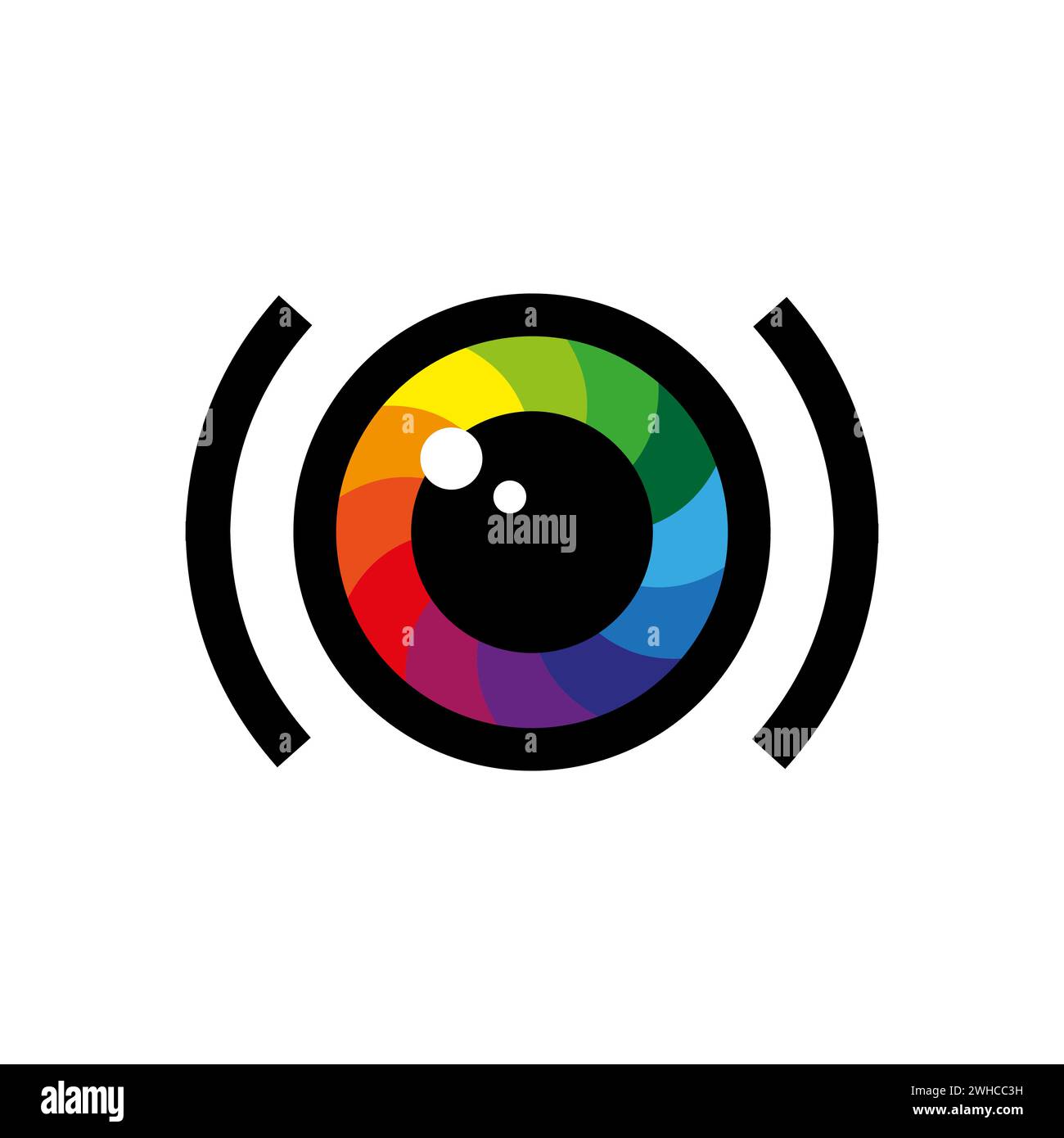 Eye symbol. Concept. Digital vision icon. EPS 10. Stock image Stock ...