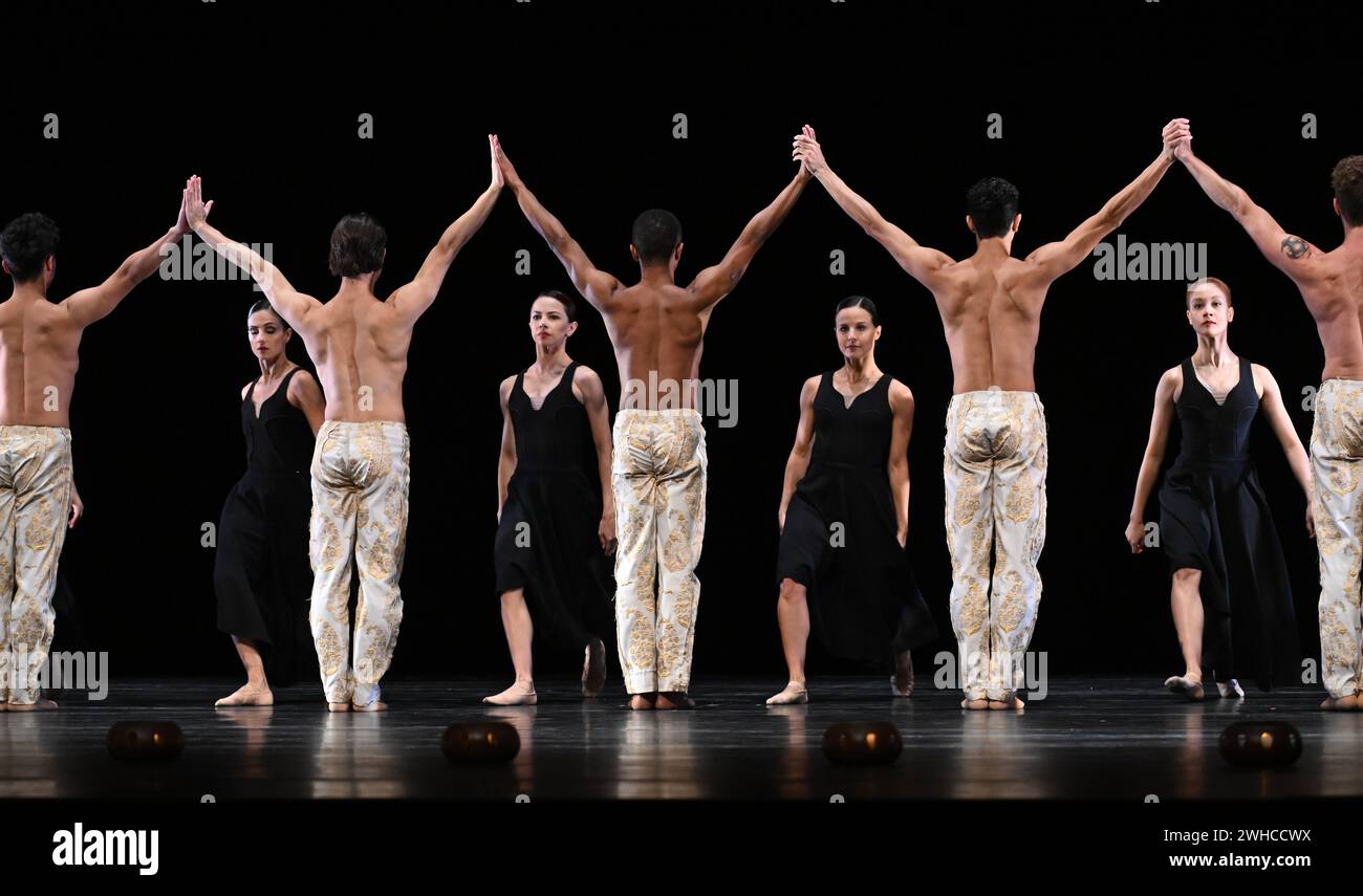 Sadlers Wells, London, UK. 9th Feb, 2024. Dress rehearsal of São Paulo ...