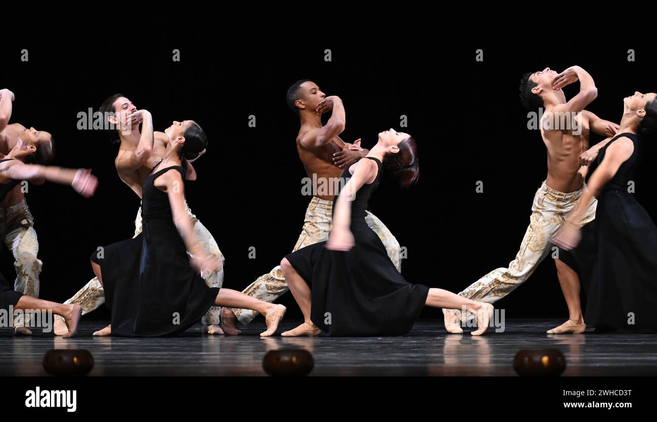 Sadlers Wells, London, UK. 9th Feb, 2024. Dress rehearsal of São Paulo ...