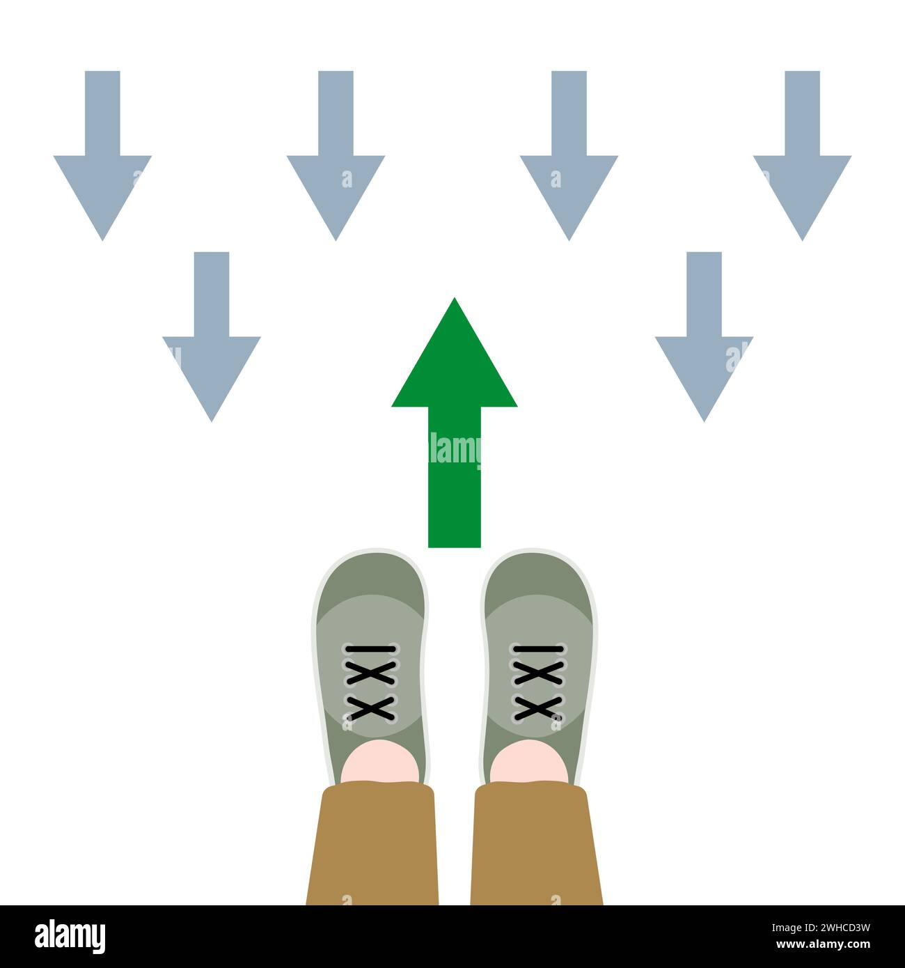 Opposing concept Stock Vector Images - Alamy