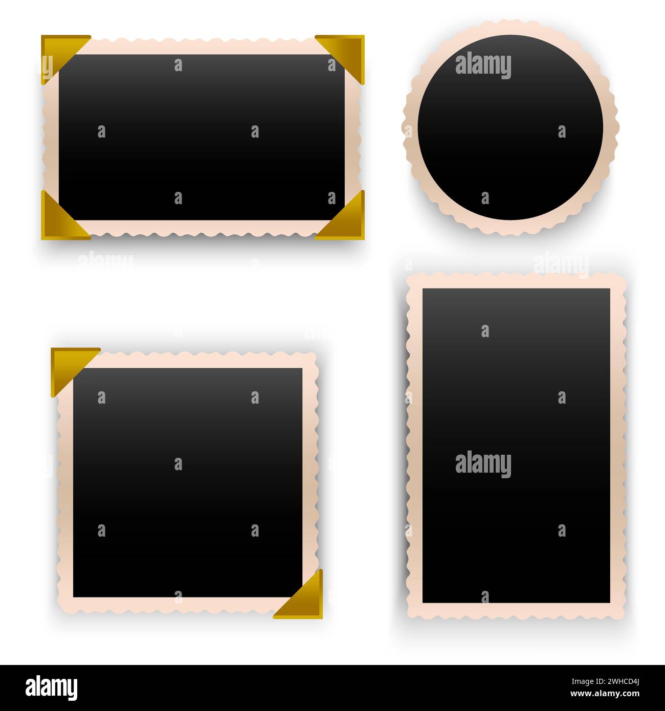 Paper collage mock up Stock Vector Images - Alamy