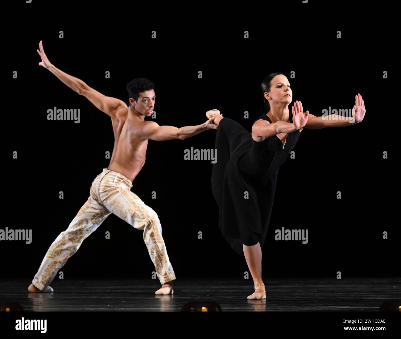 Sadlers Wells, London, UK. 9th Feb, 2024. Dress rehearsal of São Paulo ...