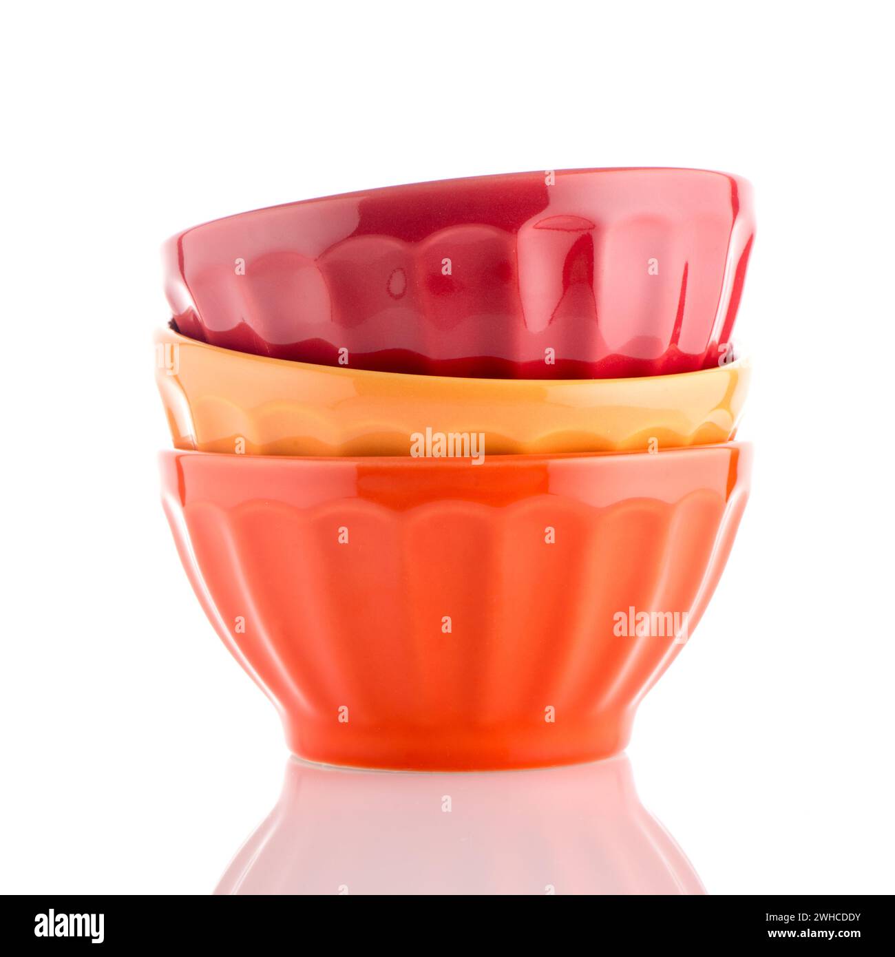 Three colored bowls Stock Photo - Alamy