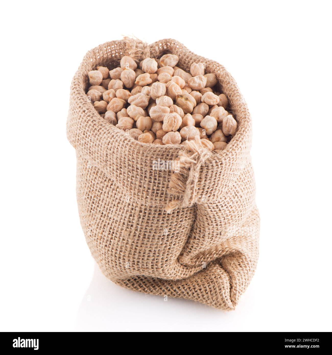 Hummus chickpeas on white Cut Out Stock Images & Pictures - Alamy