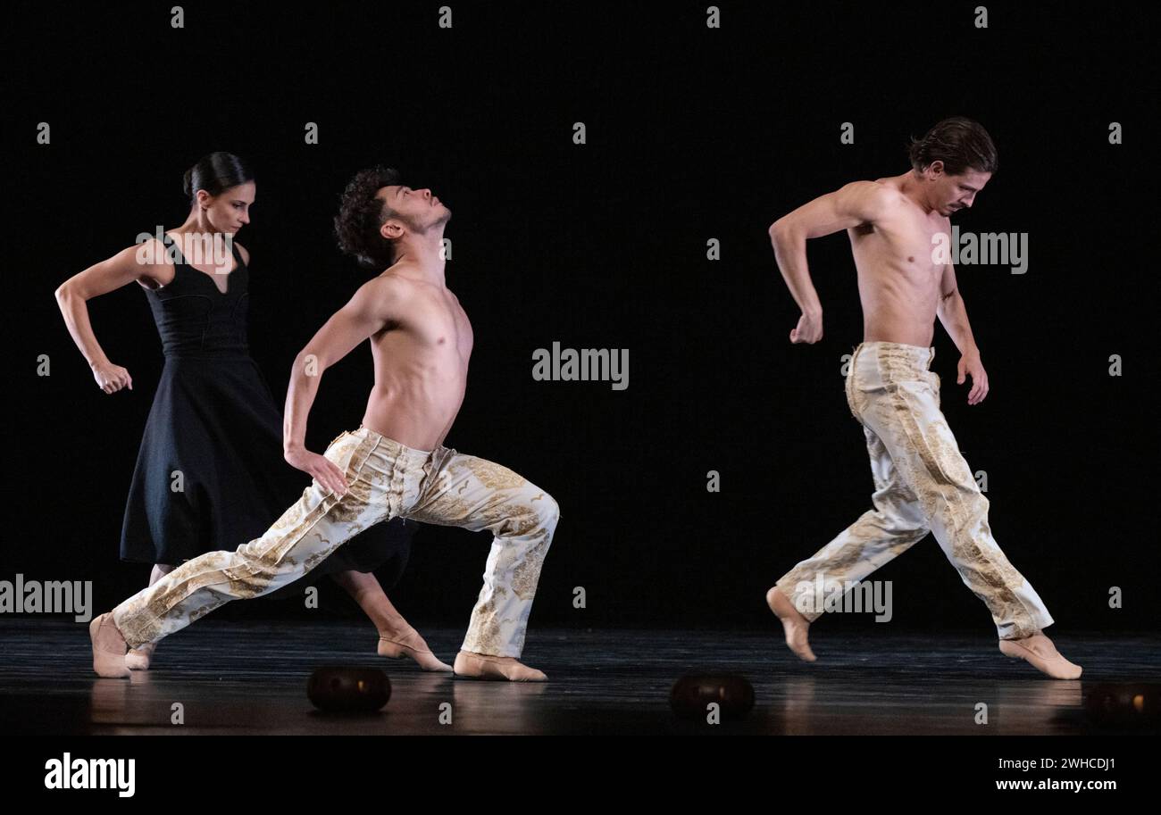 Sadlers Wells, London, UK. 9th Feb, 2024. Dress rehearsal of São Paulo ...