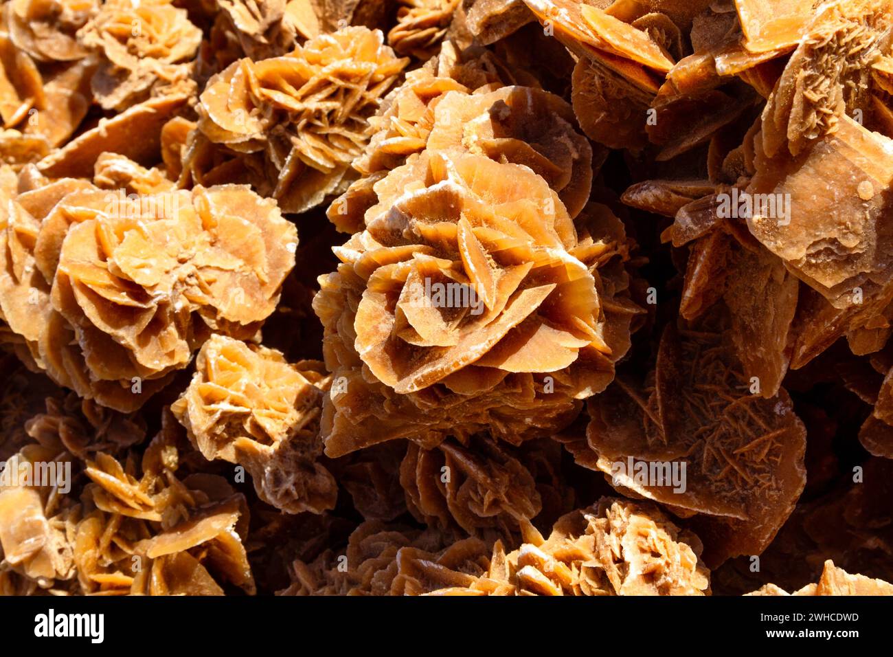 Background. A pile of raw, natural desert roses. Tunisia, Africa Stock ...