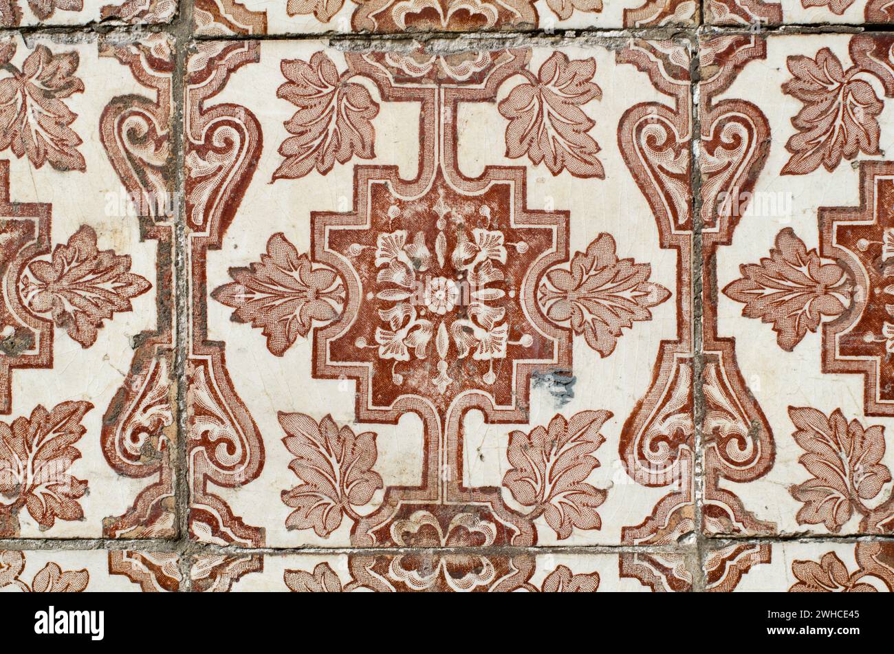 Vintage spanish tiles Stock Photo - Alamy