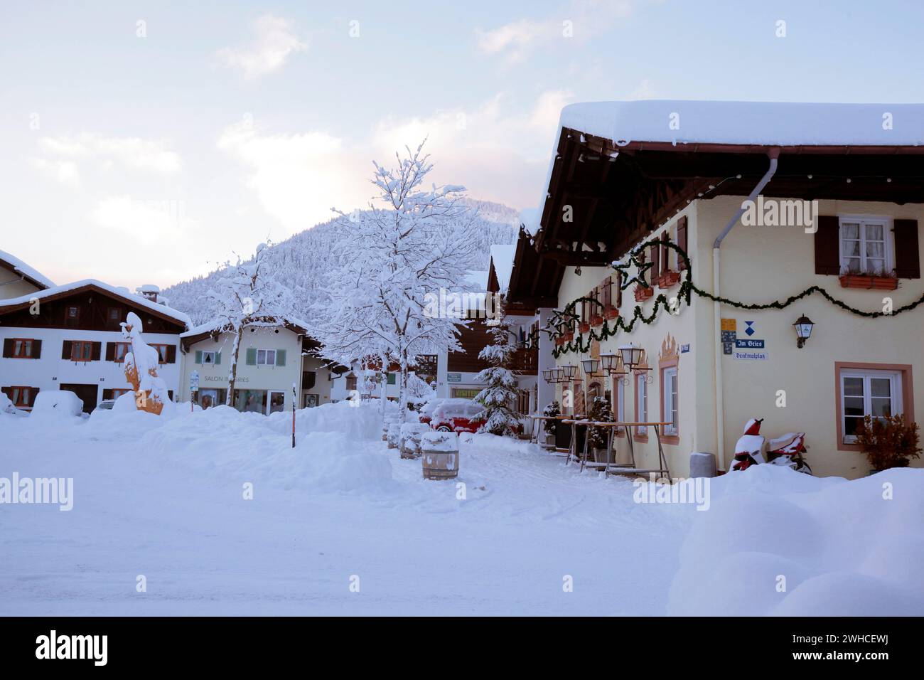 Winter in and around Mittenwald Stock Photo - Alamy