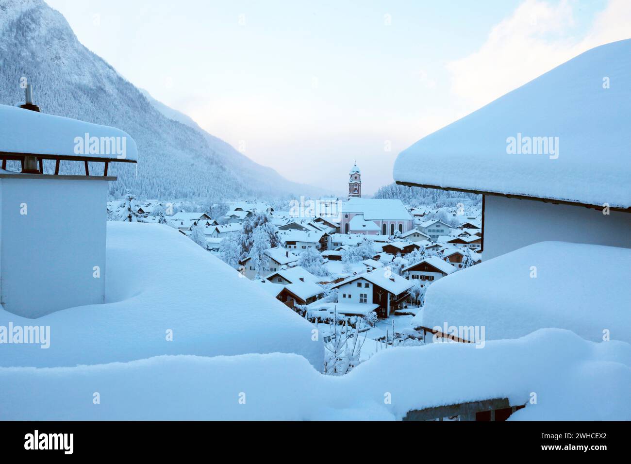 Winter in and around Mittenwald Stock Photo - Alamy
