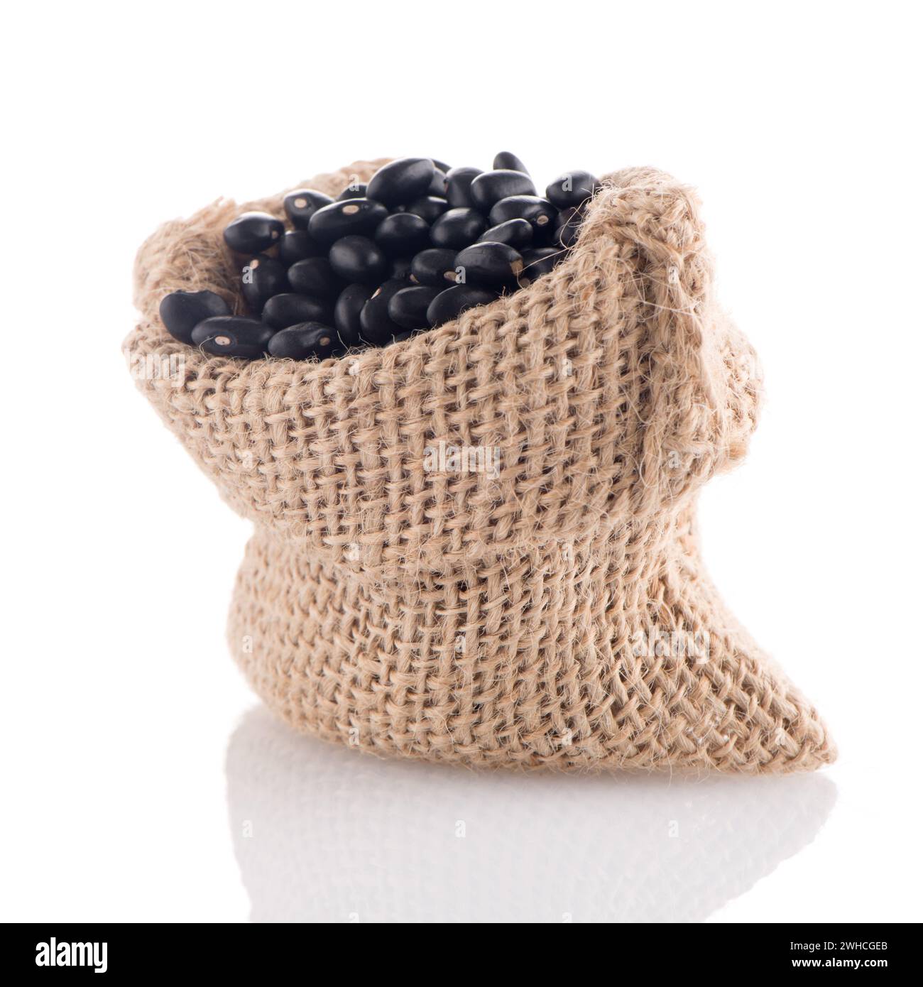 Black beans bag Stock Photo - Alamy