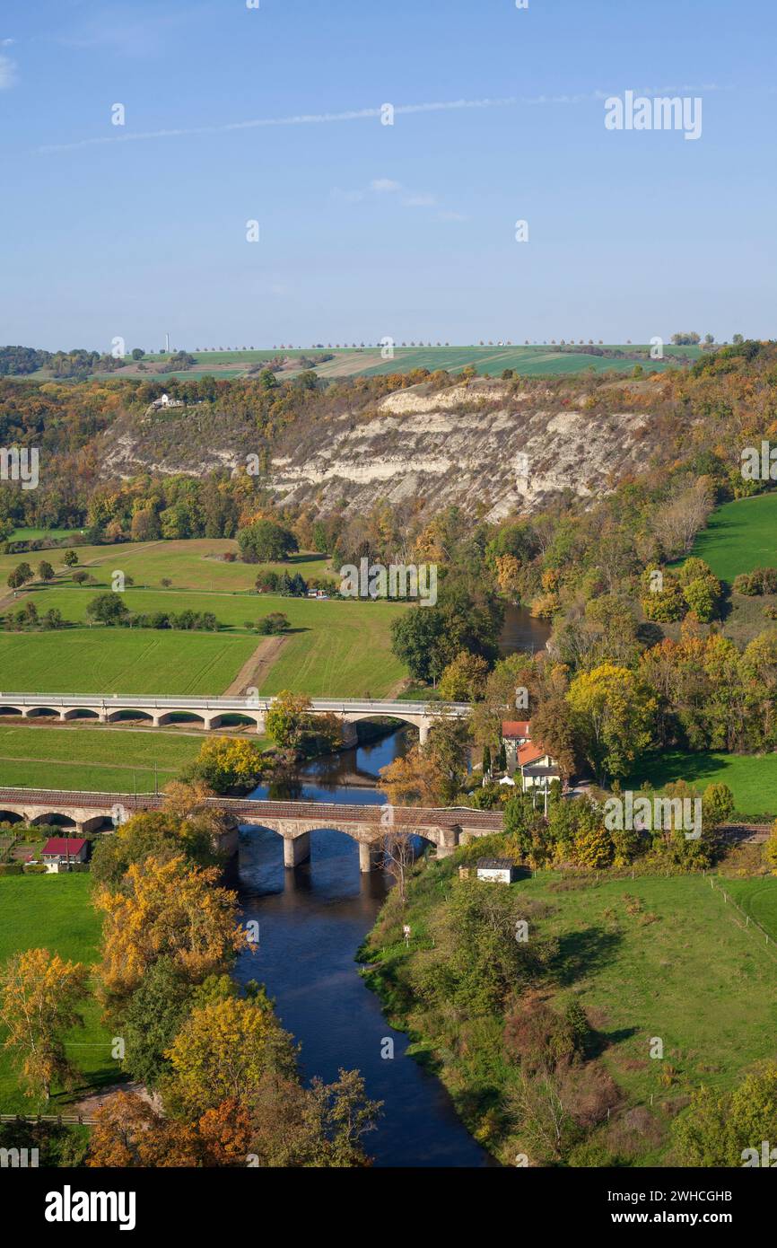 Railroad bridge saaletal near bad kosen hi-res stock photography and ...