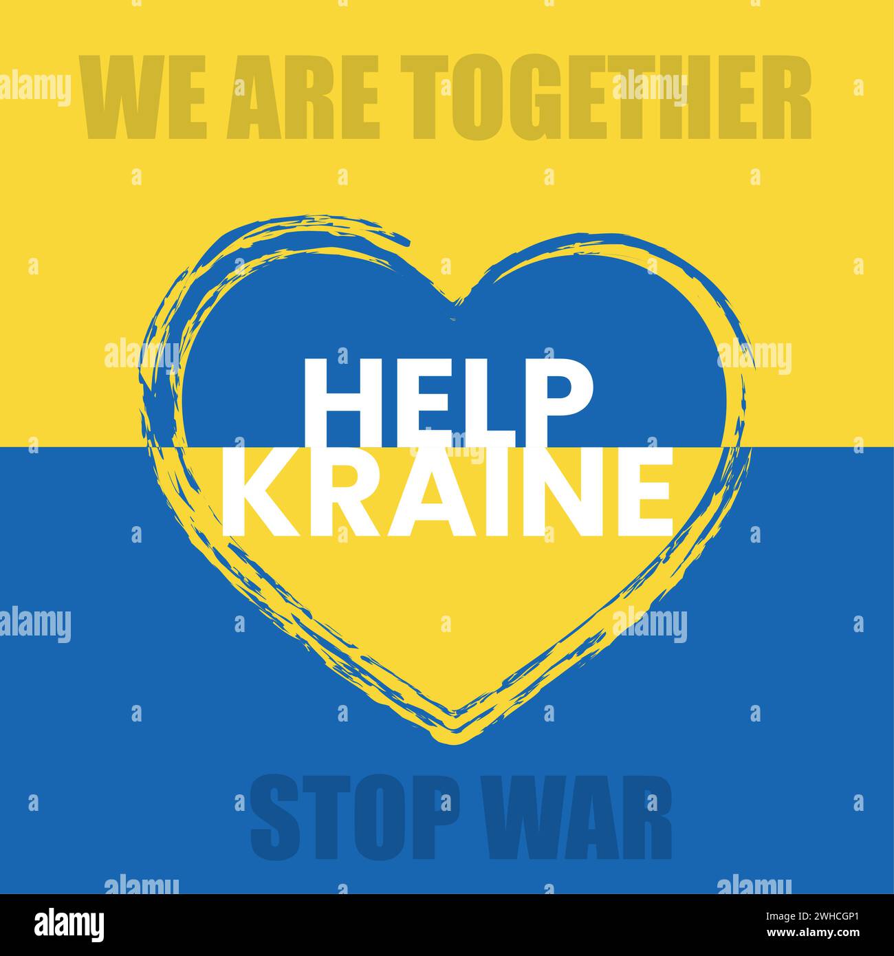 Colored help ukraine stop war template Vector Stock Vector Image & Art ...