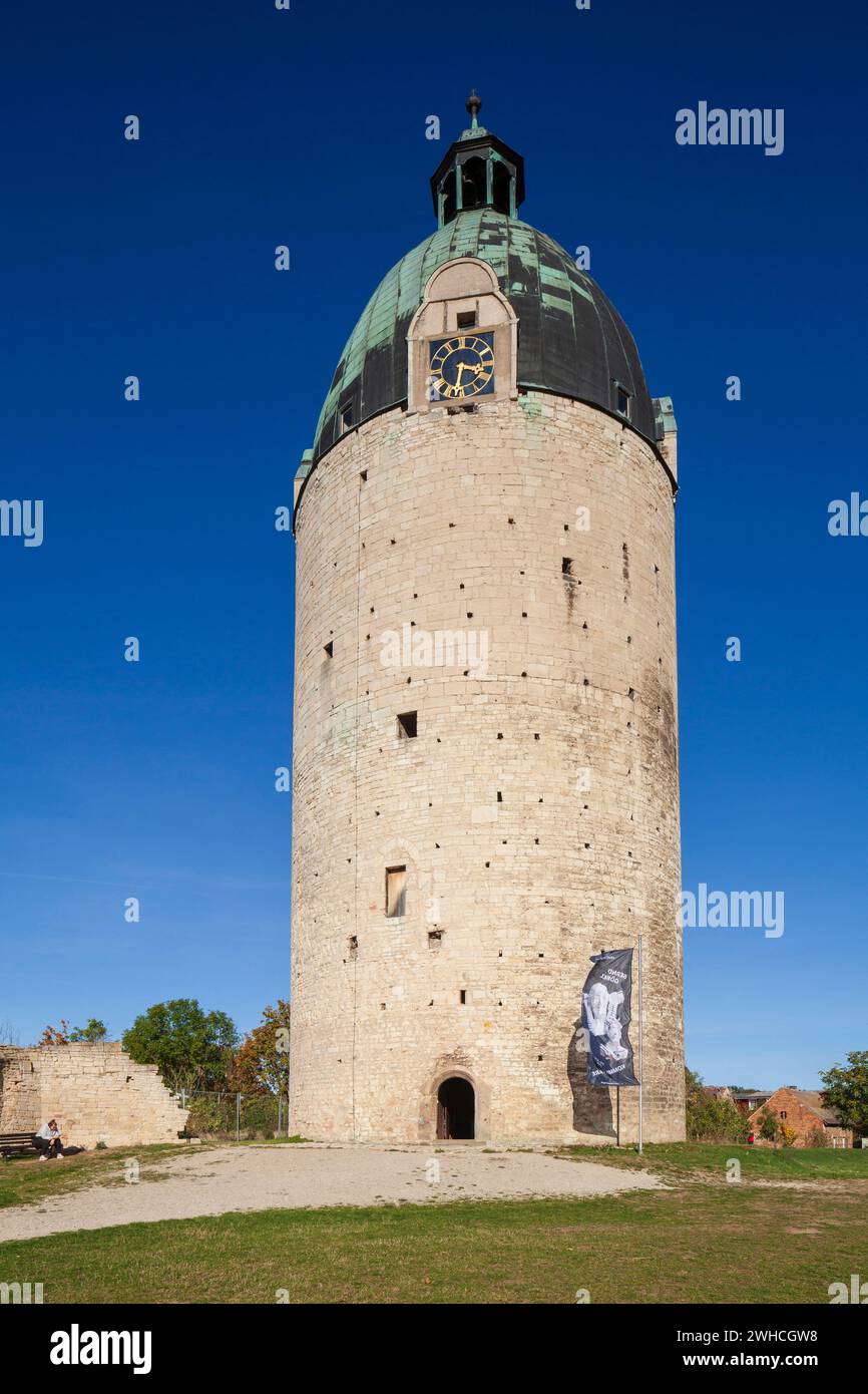 Tower, Keep Dicker Wilhelm, Neuenburg Castle, Freyburg an der Unstrut ...
