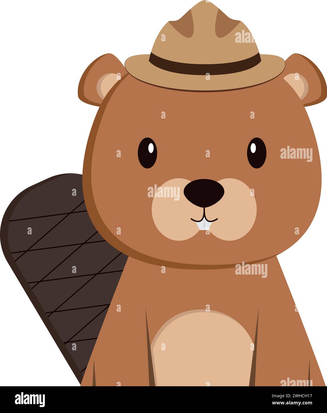 Isolated cute beaver character avatar Vector Stock Vector Image & Art ...