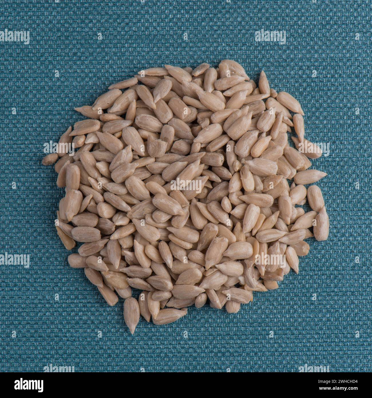 Circle of shelled sunflower seeds Stock Photo - Alamy