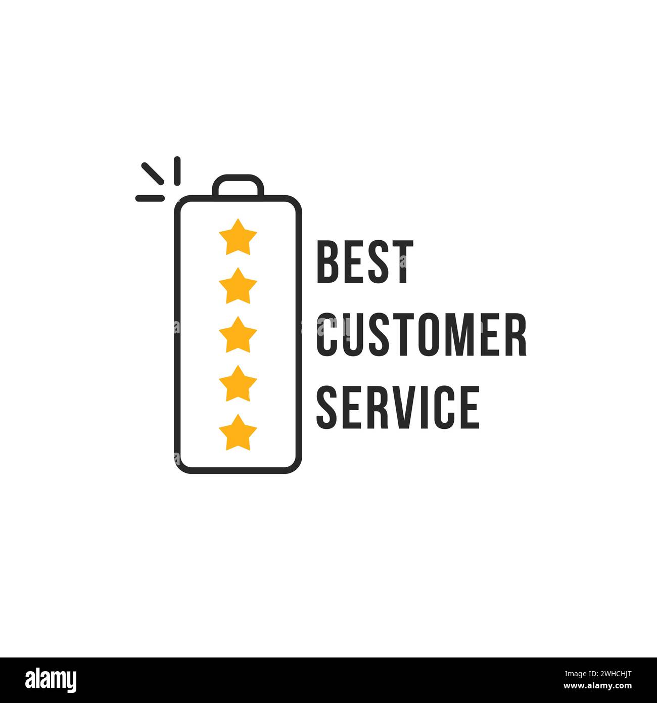 best service icon with outline battery Stock Vector Image & Art - Alamy