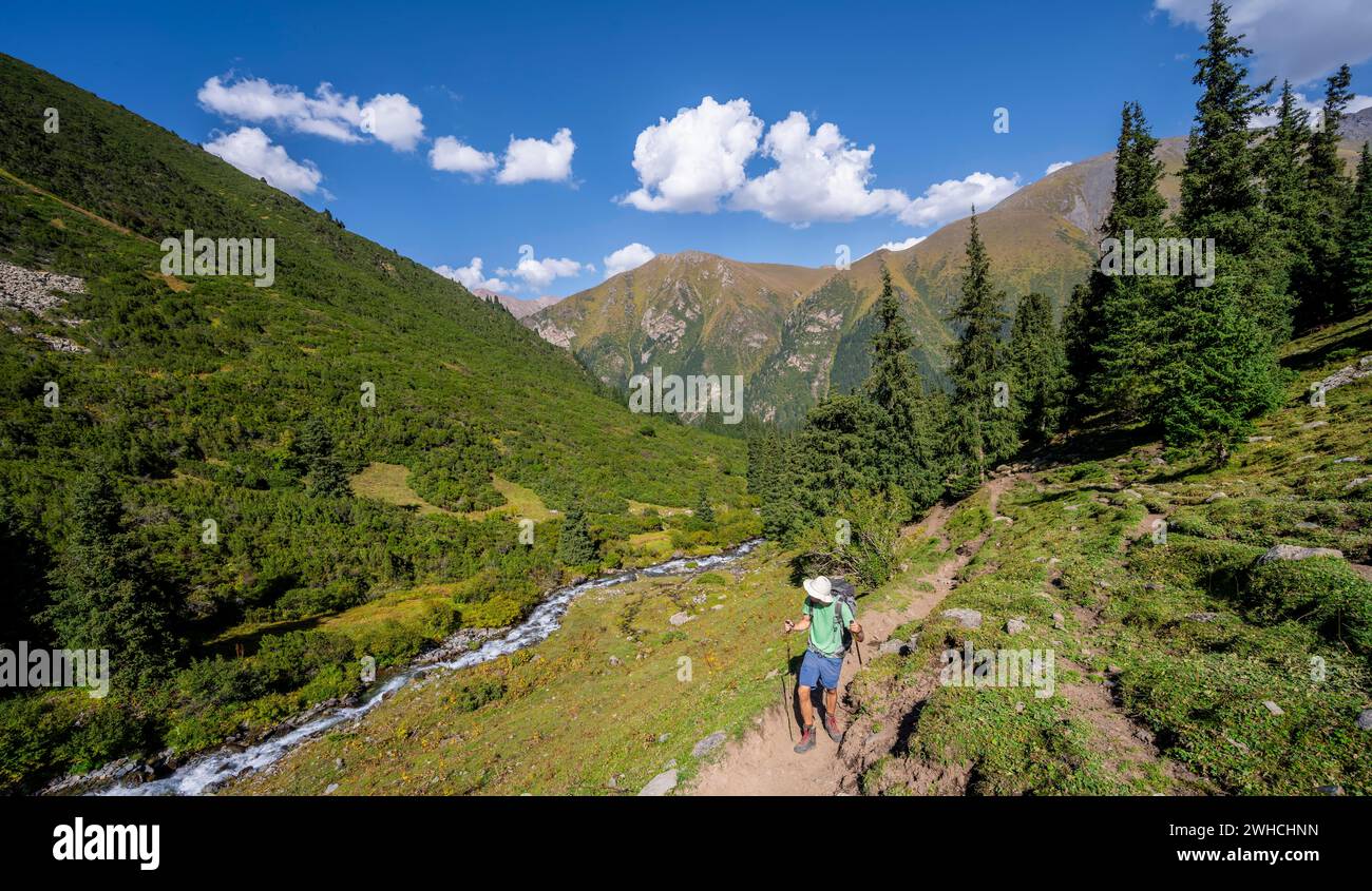 Hiking tian shan mountains hi-res stock photography and images - Alamy