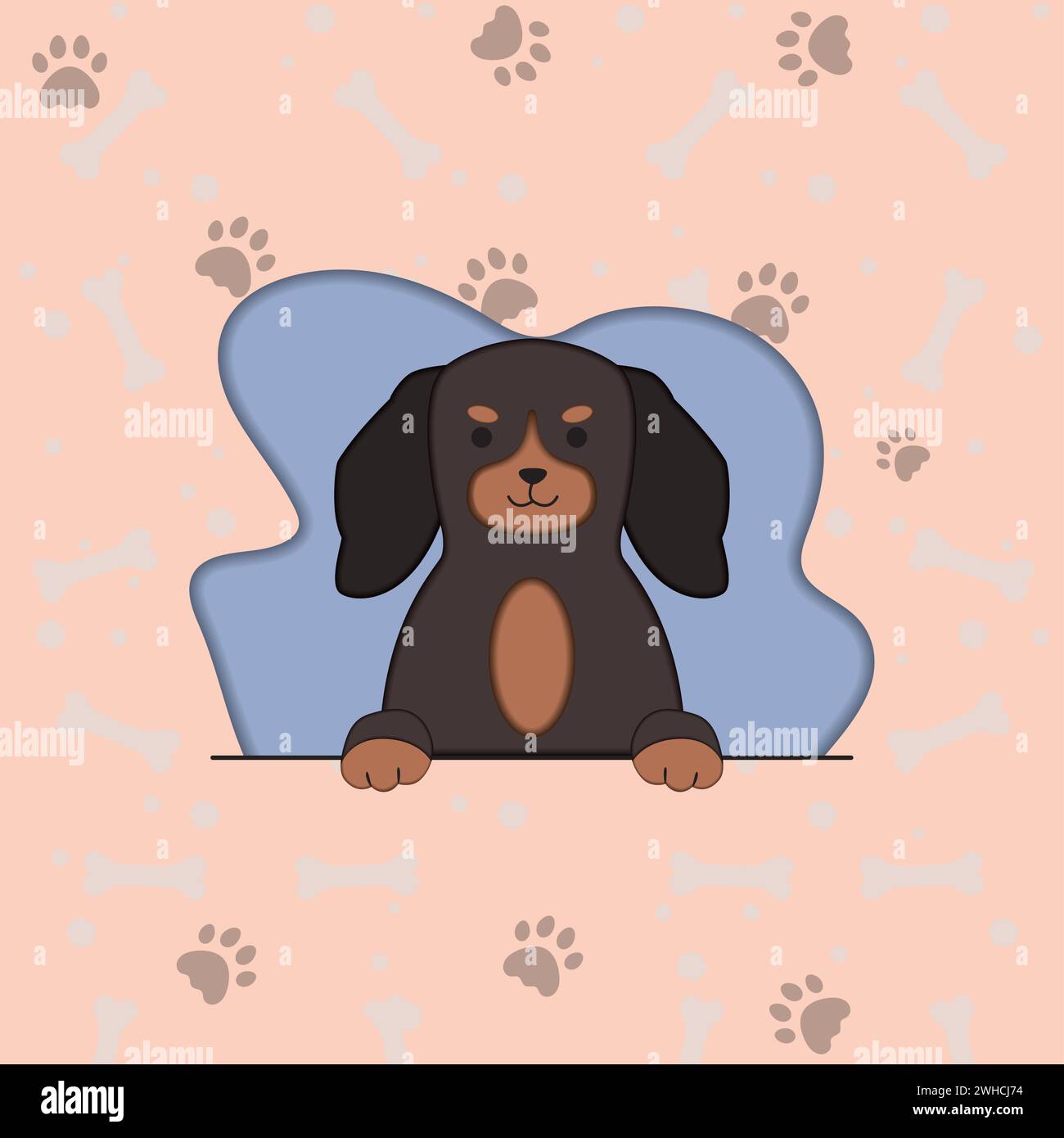 Isolated cute dog cartoon character Vector Stock Vector Image & Art - Alamy
