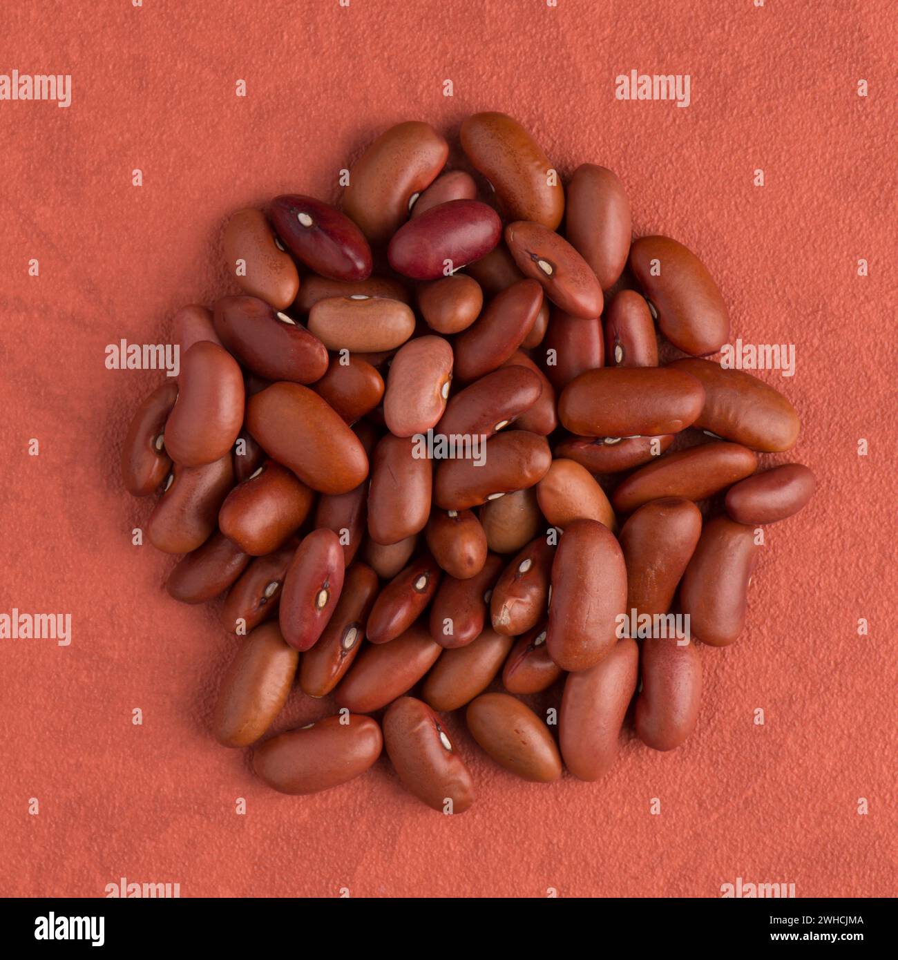 Circle of red beans Stock Photo - Alamy