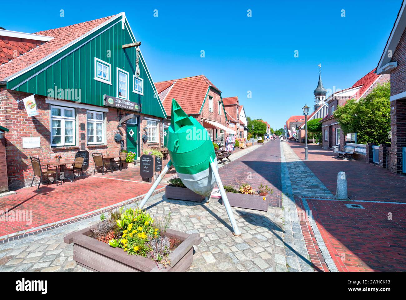 Old tailor's shop, town view, city tour, tourism, Hooksiel, Wangerland ...