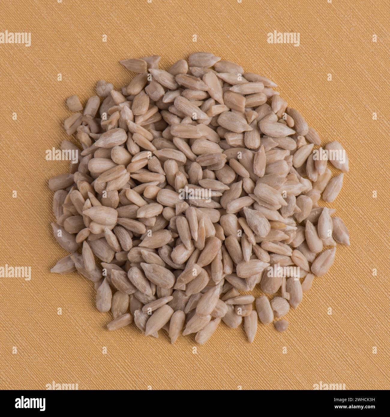 Circle of shelled sunflower seeds Stock Photo - Alamy
