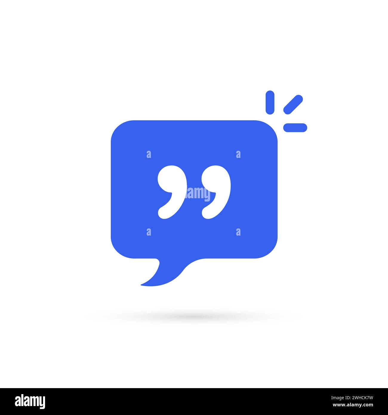 comment bubble like simple quote icon Stock Vector Image & Art - Alamy