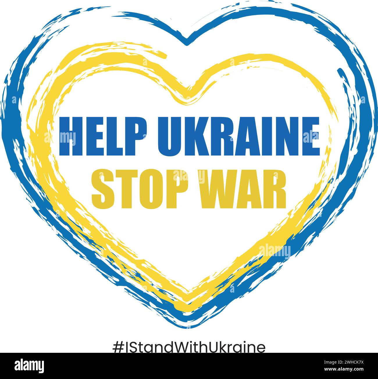 Colored help ukraine stop war template Vector Stock Vector Image & Art ...