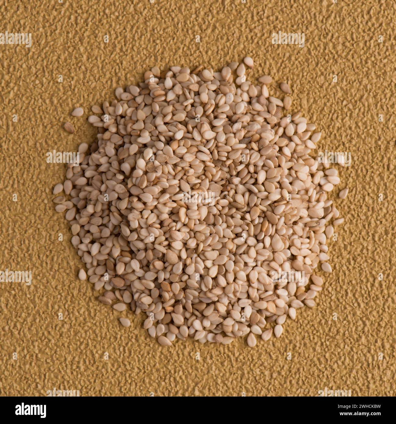 Circle of sesame seeds Stock Photo - Alamy