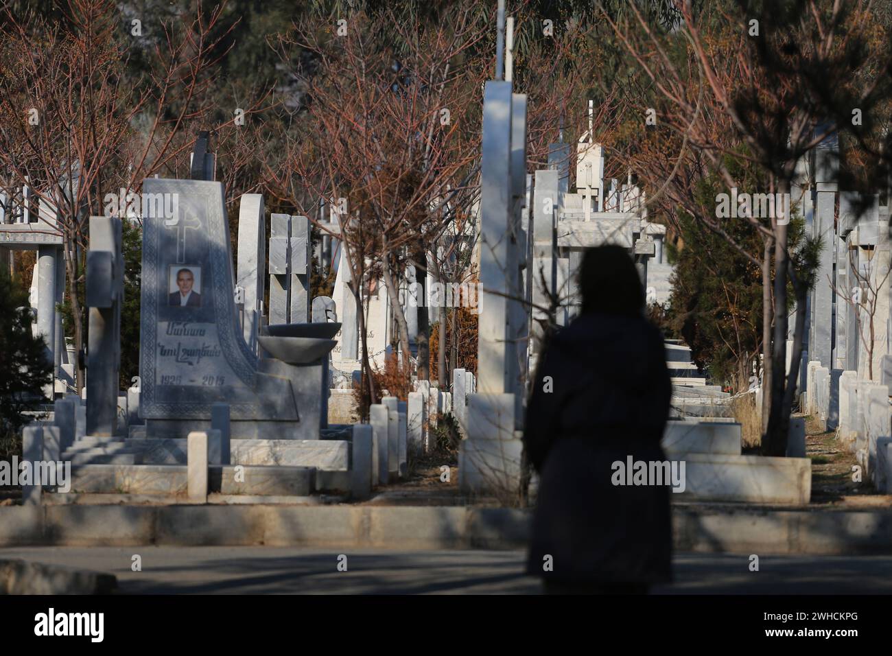 Tehran, Iran. 8th Feb, 2024. An Iranian Christian woman walks at Nor ...