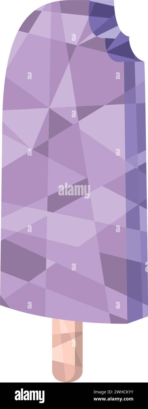 Isolated colored low poly popsicle candy icon Vector Stock Vector Image ...