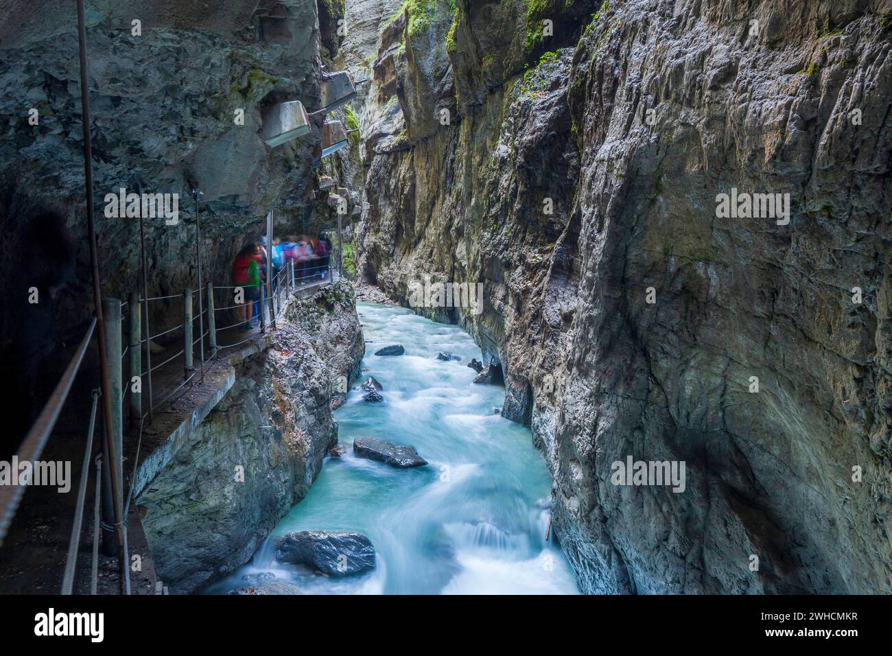 Partnachklamm Gorge, Garmisch-Partenkirchen, Upper Bavaria, Bavaria ...
