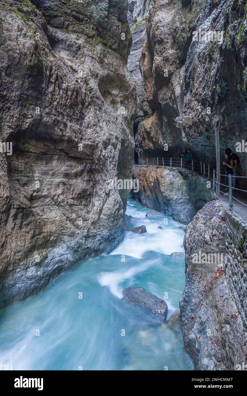 Partnachklamm Gorge, Garmisch-Partenkirchen, Upper Bavaria, Bavaria ...