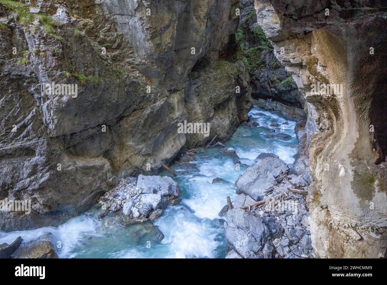 Partnachklamm Gorge, Garmisch-Partenkirchen, Upper Bavaria, Bavaria ...