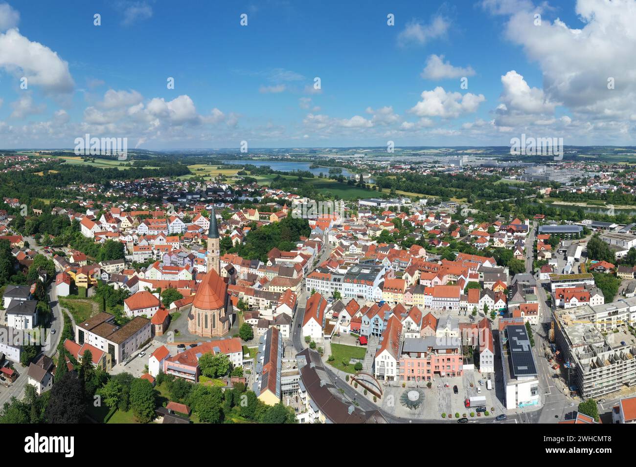 Aerial view dingolfing historic hi-res stock photography and images - Alamy