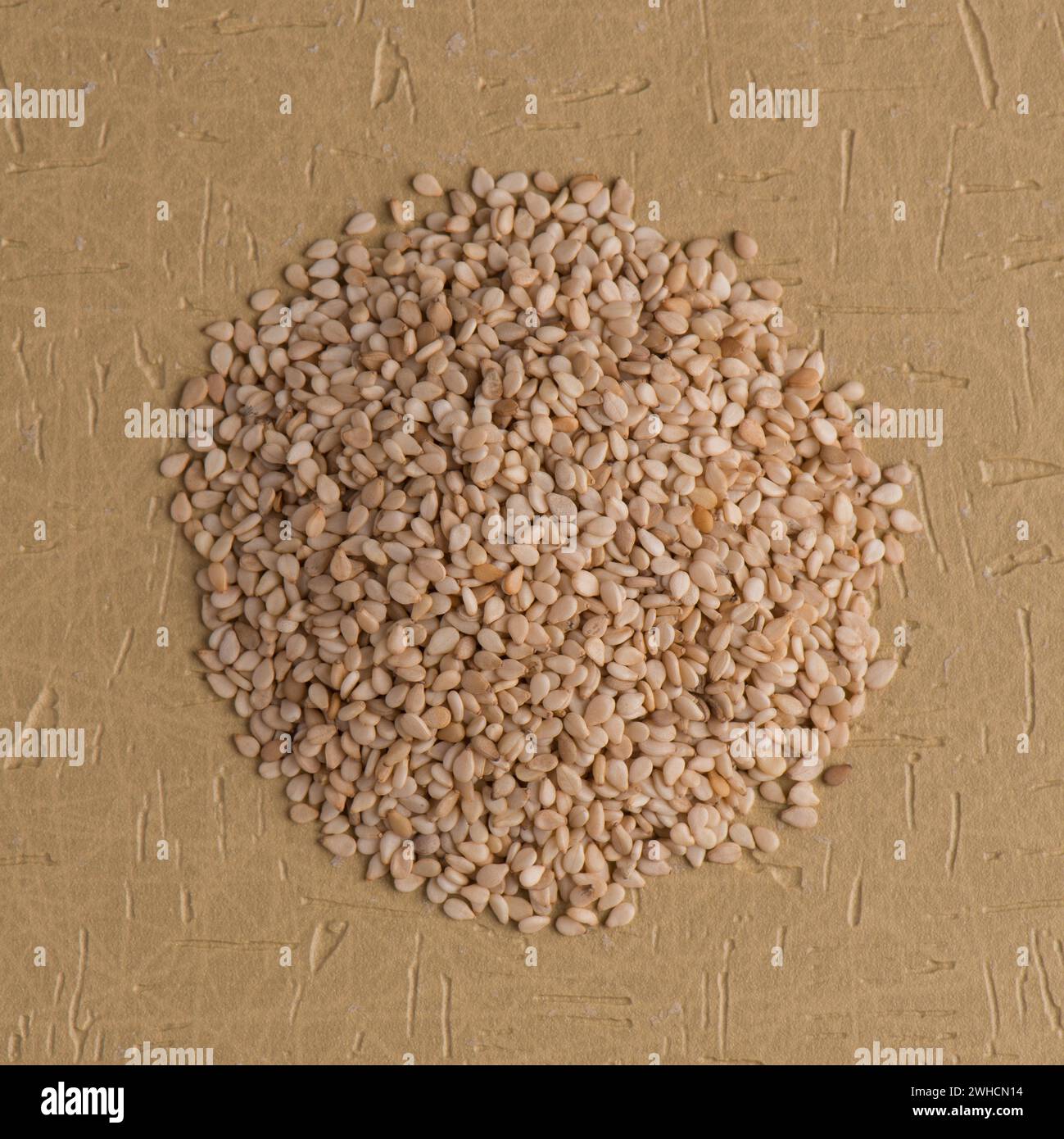 Circle of sesame seeds Stock Photo - Alamy