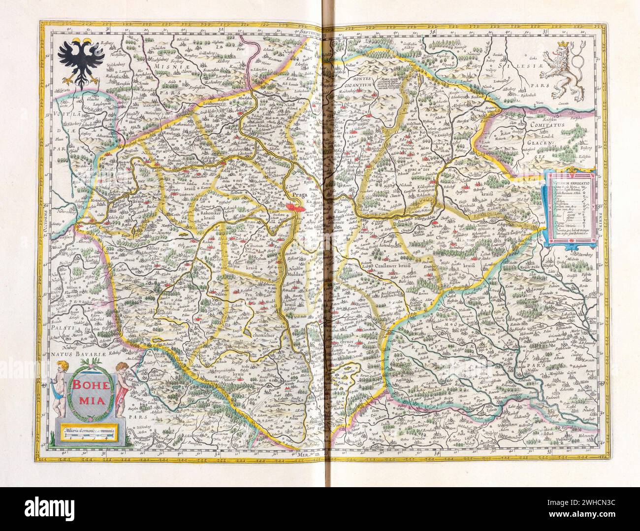 Map of bohemia hi-res stock photography and images - Alamy