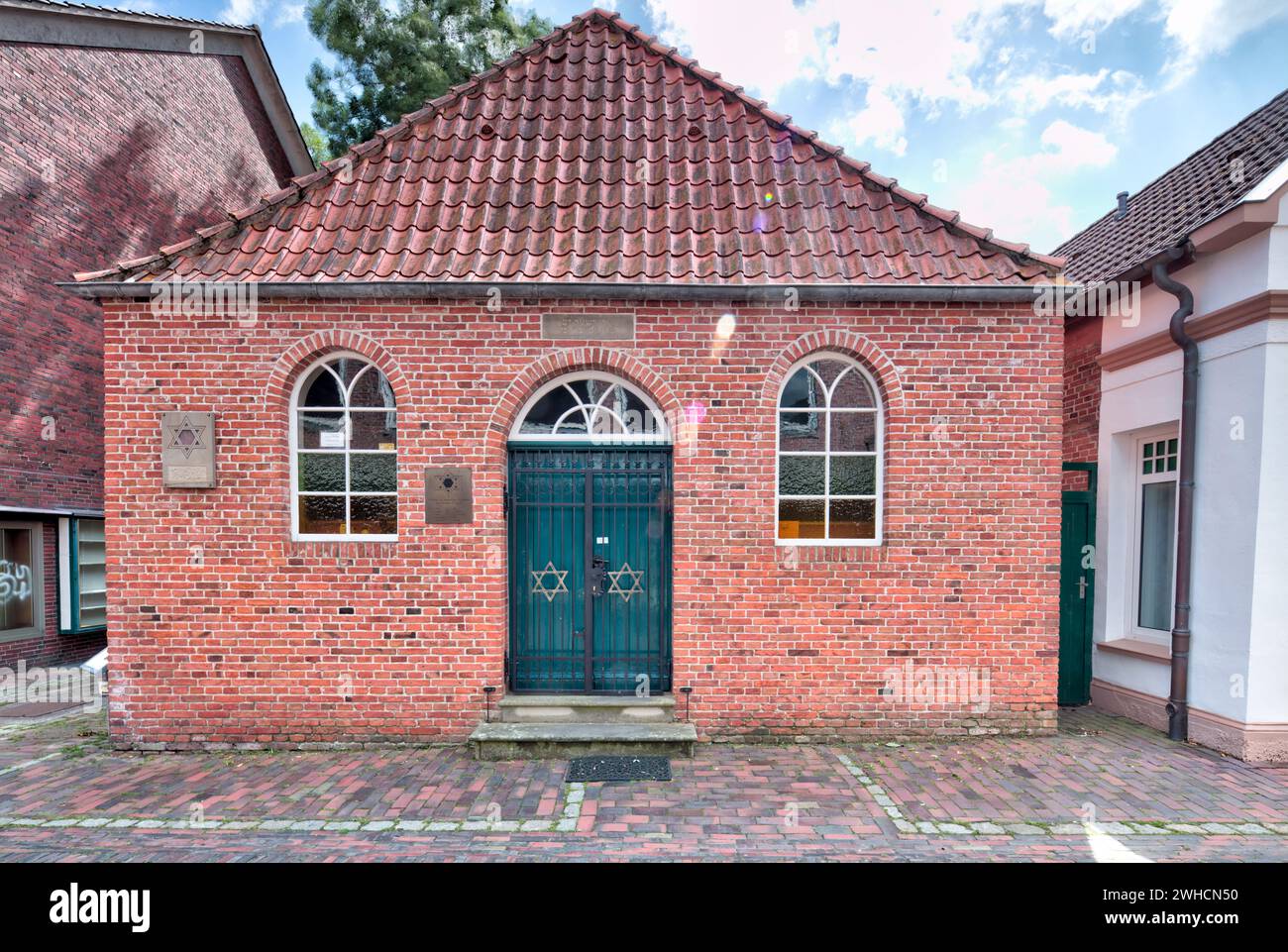 Former synagogue, house facade, historical, memorial, museum, local ...