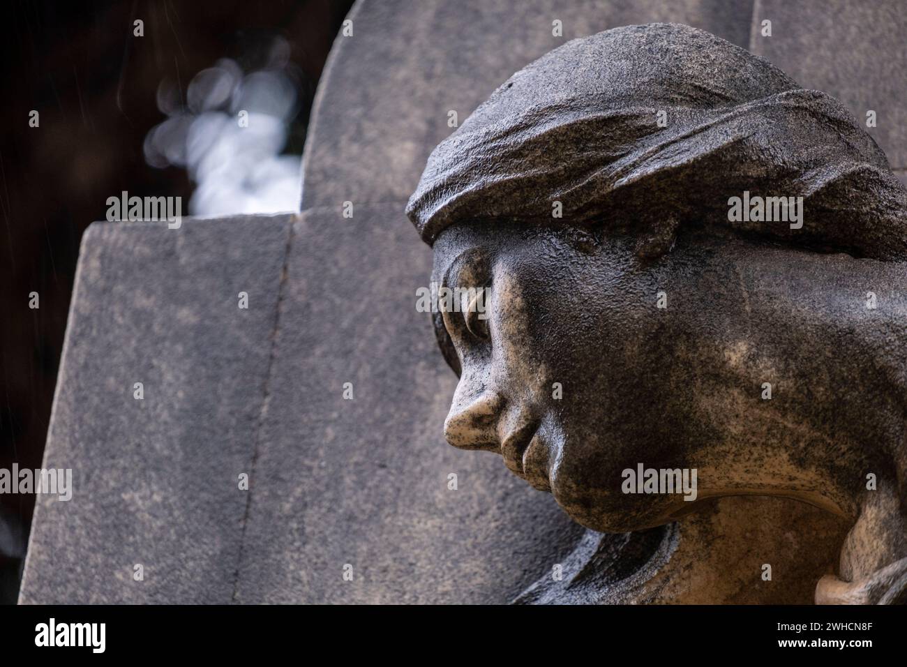 sculptural set of the memorial tomb owned by the Rullan Pastor family ...