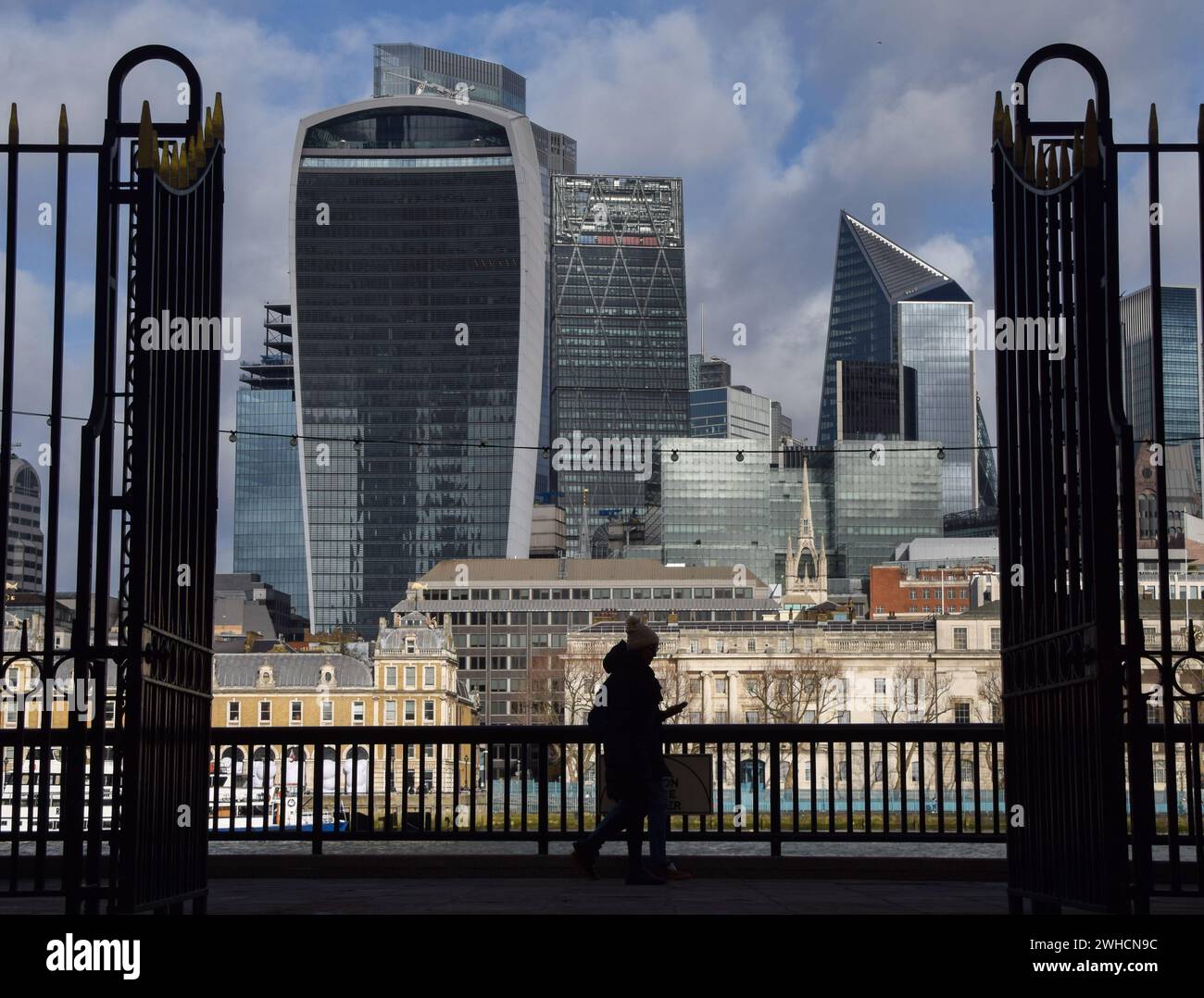 London, UK. 22nd January 2024. The City of London skyline, the capital ...