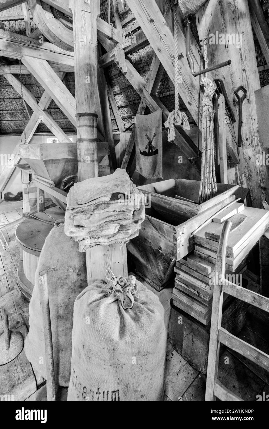 Interior view technical museum Black and White Stock Photos & Images ...