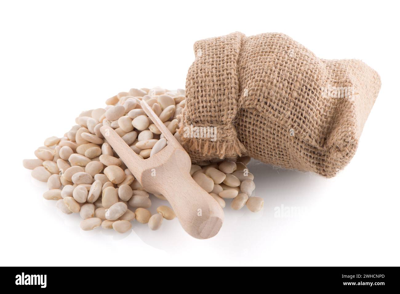 White beans bag Stock Photo - Alamy