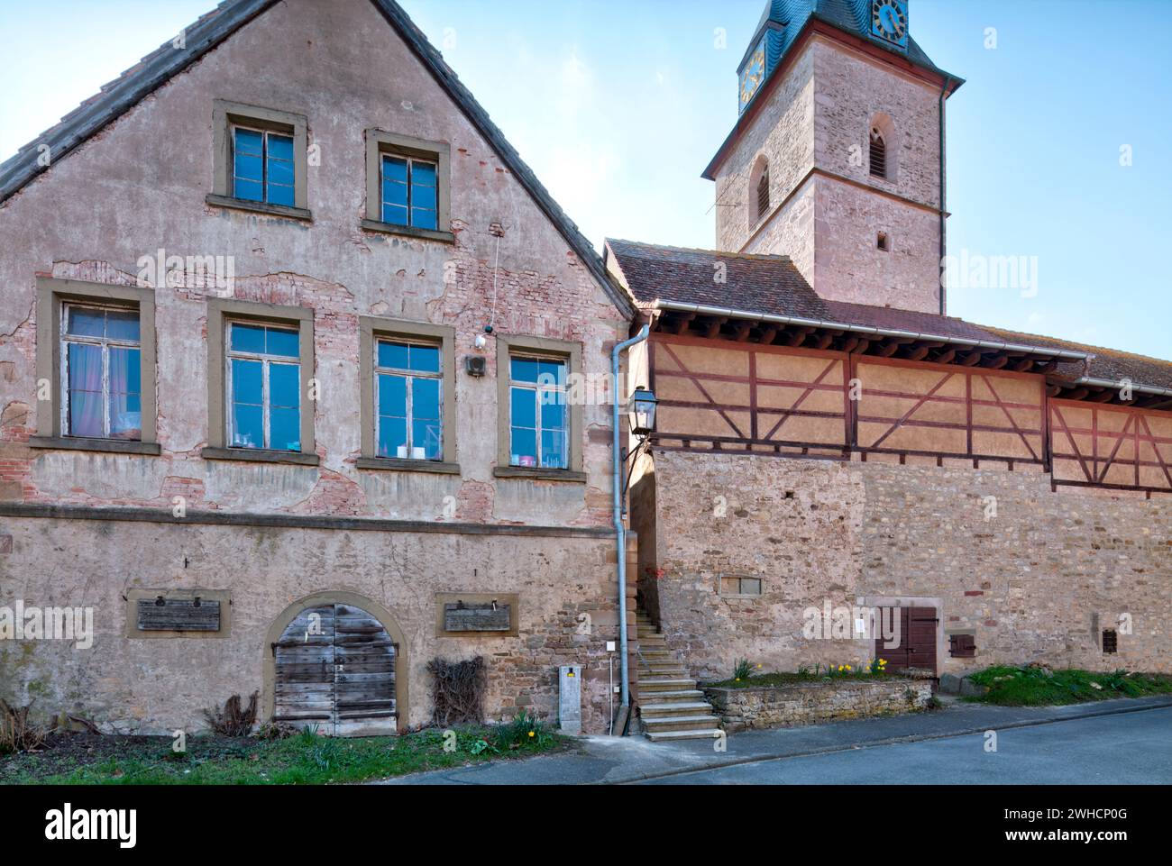 St. Sigismund, church, fortified church, architecture, Zeilitzheim ...