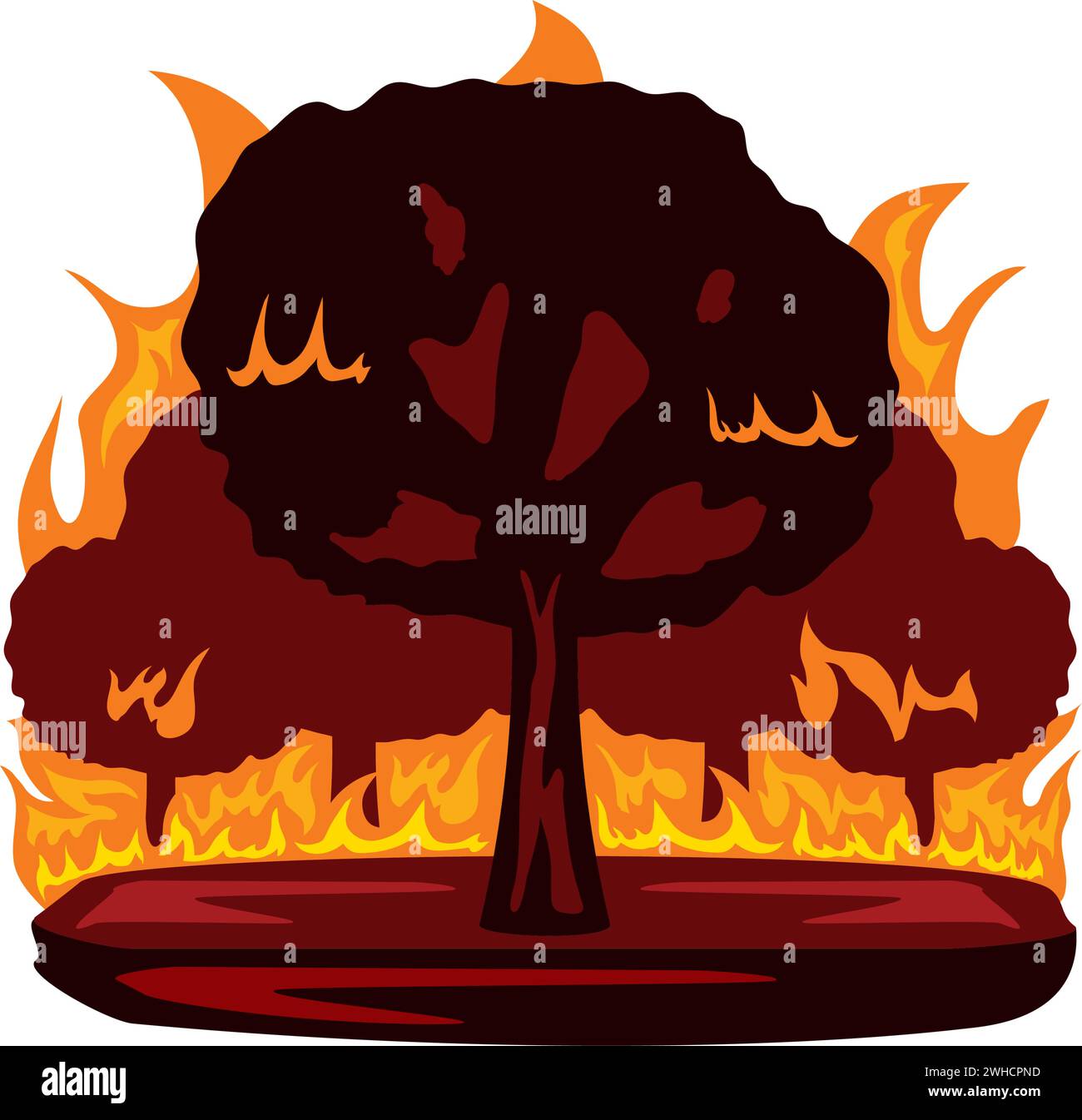 forest fires danger Stock Vector Image & Art - Alamy