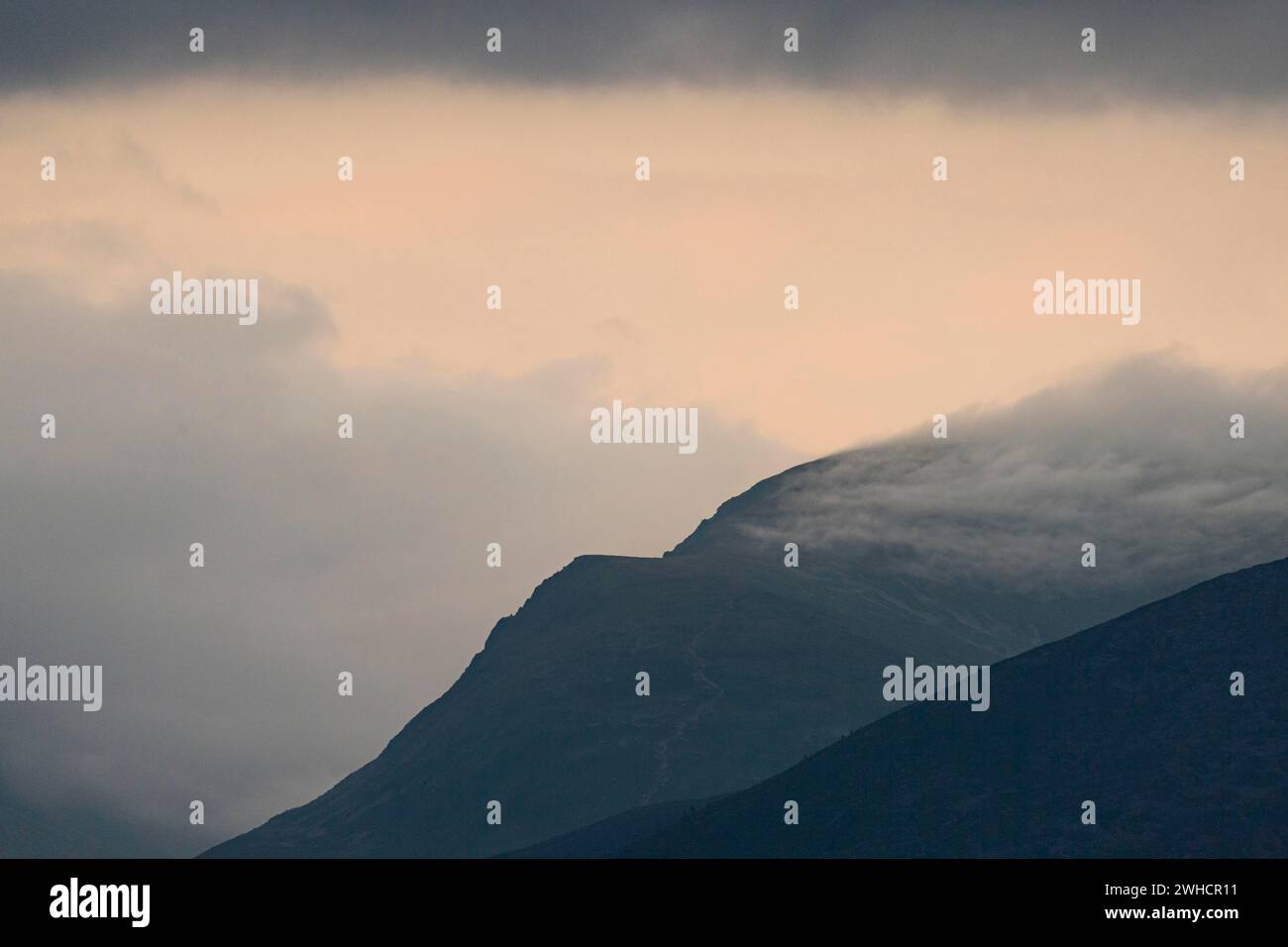 Rainy weather in the Highlands, Aviemore, Scotland, Great Britain Stock ...