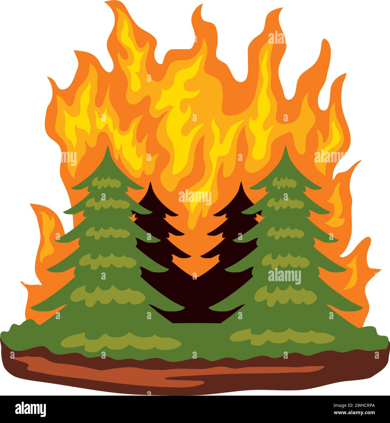 Wild fires Stock Vector Images - Alamy