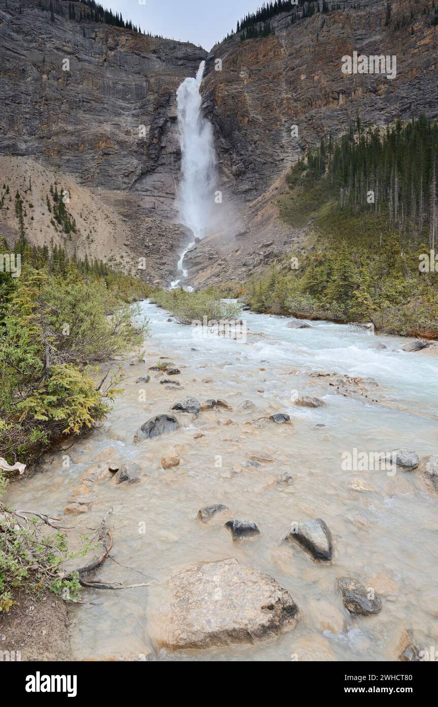 Takakkaw Waterfall, Yoho National Park, British Columbia, Canada Stock ...